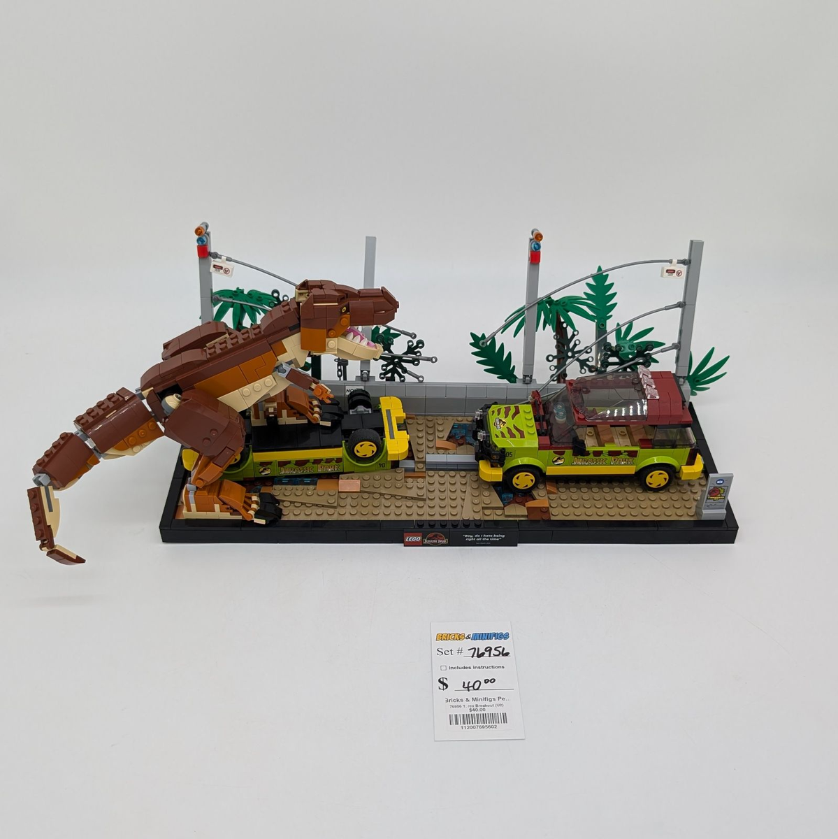 76956 T. rex Breakout (U2) – Bricks & Minifigs - Pearland