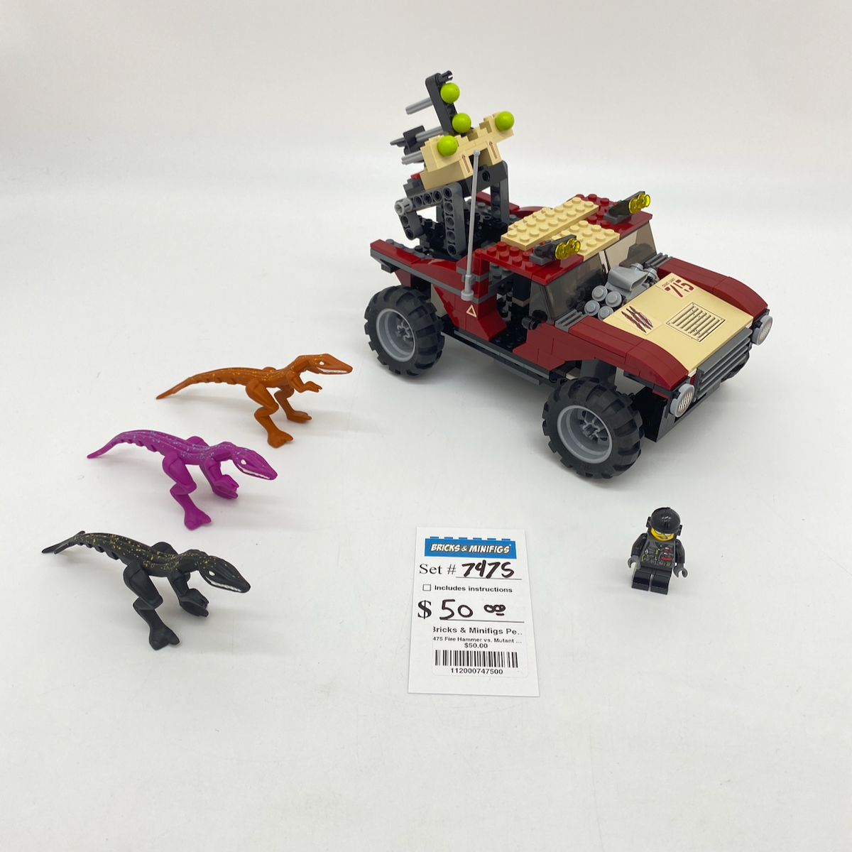 7475 Fire Hammer vs. Mutant Lizards (U) – Bricks & Minifigs - Pearland