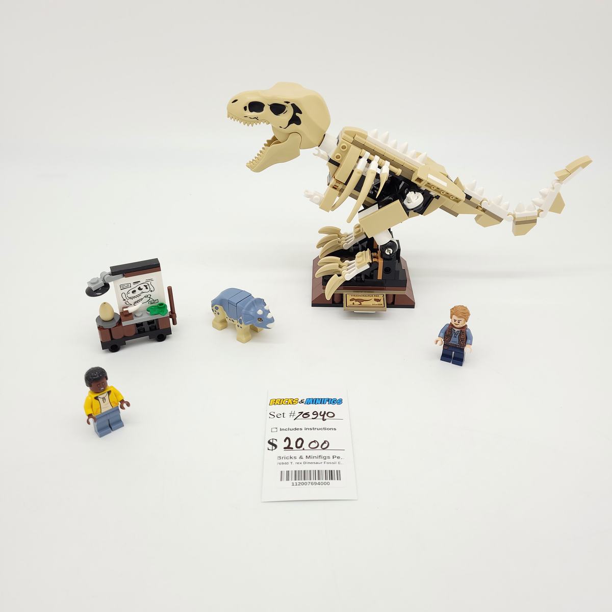 76940 T. rex Dinosaur Fossil Exhibition (U) – Bricks & Minifigs - Pearland