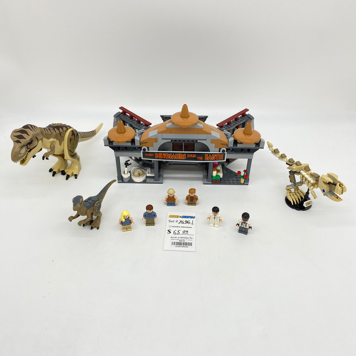 76961 Visitor Center: T. rex & Raptor Attack (U) – Bricks & Minifigs ...
