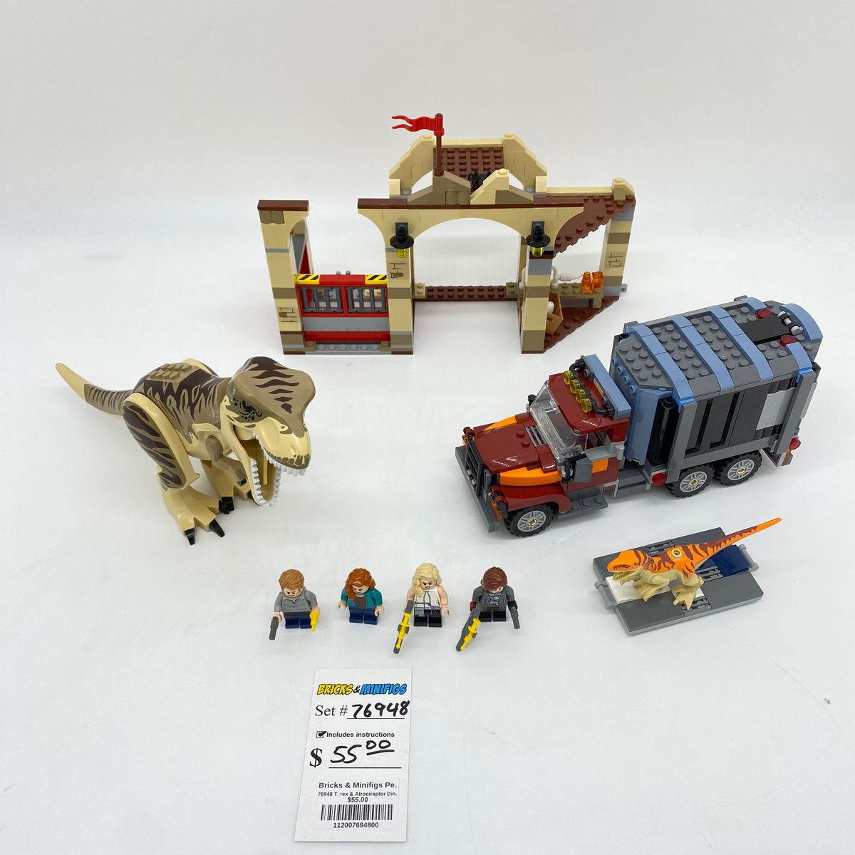 76948 T. rex & Atrociraptor Dinosaur Breakout (U) – Bricks & Minifigs ...